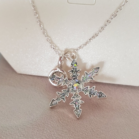 Jewelry | Nwt Snowflake Necklace Set In Gift Ornament | Poshmark